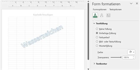 Wasserzeichen In Excel Einfügen So Klappts
