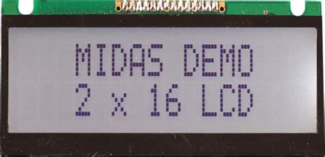 MC FA WE GPTLW Midas Midas MC FA WE GPTLW Alphanumeric LCD Alphanumeric Display