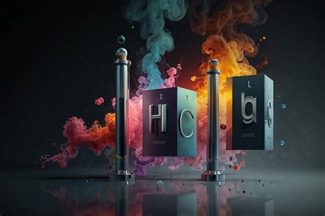 Premium Photo Elemental Typography Dynamic Representation Of Chemical