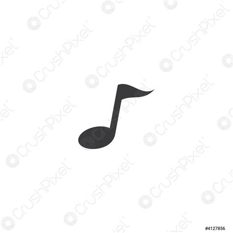 Music Note Design Stock Vector 4127856 Crushpixel
