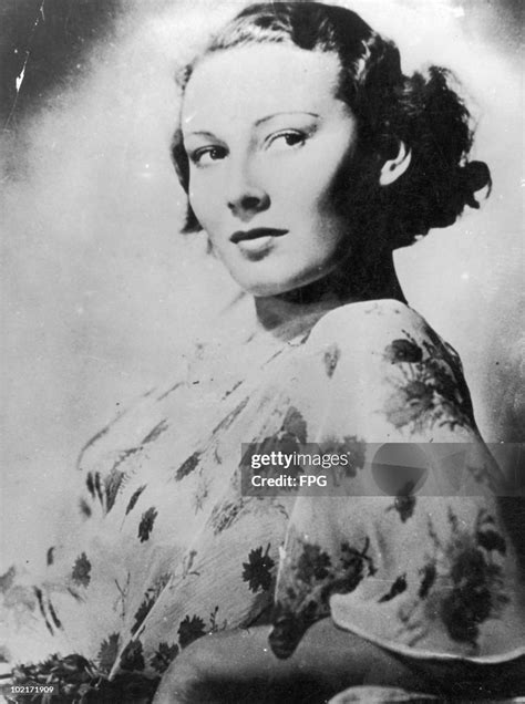 Czech Actress Lida Baarova Circa 1935 In The Late 1930s She Became