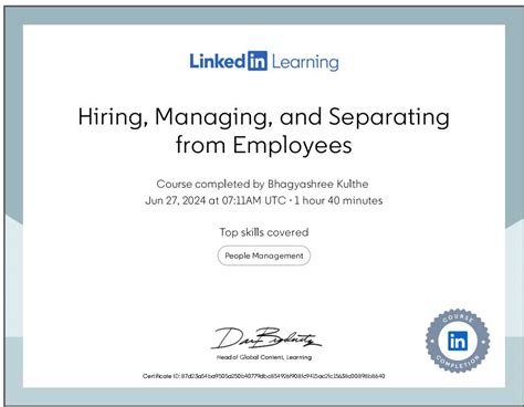 Bhagyashree Kulthe On Linkedin Linkedinlearning Peoplemanagement