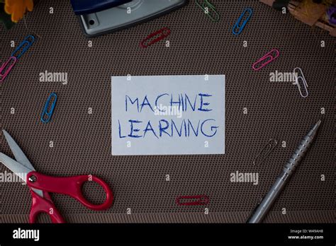 Writing Note Showing Machine Learning Business Concept For Give