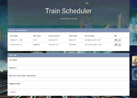 Monica Szabo Drez Train Scheduler
