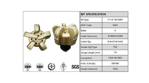 Pdc Bit Sizes Guide To Pdc Bit Size Chart Rock Drilling Tool Manufacturer Sinodrills