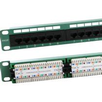 Excel Cat E Port Unscreened Patch Panel U Green From The Networki