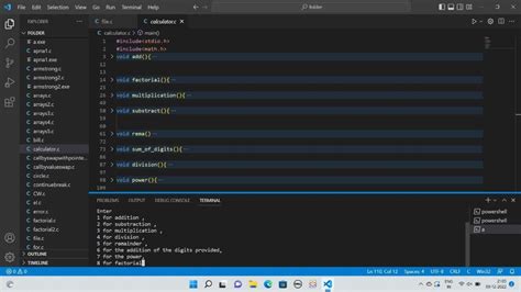 Hamza Rashid On Linkedin Made My 1st Project ️ A Calculator In C