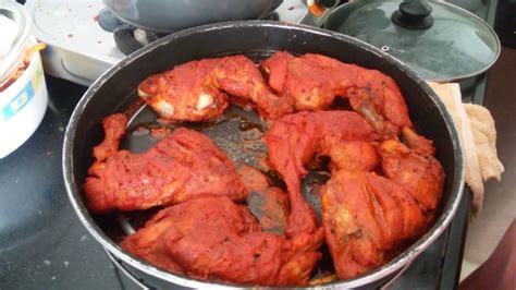 Chicken Tandoori In Microwave Oven In Hindi My Kitchen My Dish Youtube