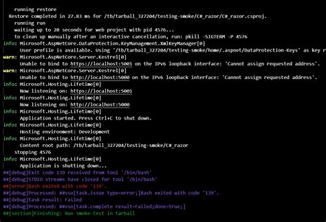 Non Deterministic Behavior CentOS Online CI Leg Failing Infrequently Issue Dotnet