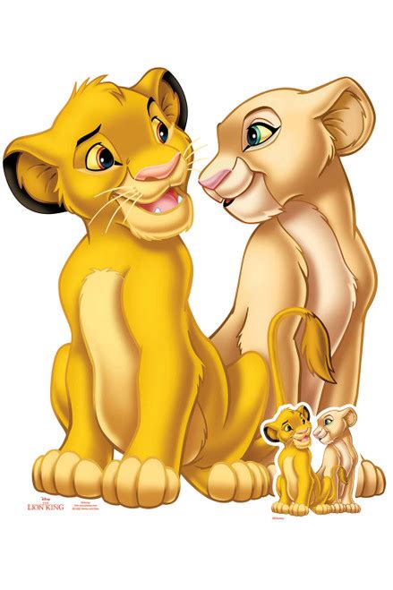 Simba And Nala From The Lion King Cardboard Cutout Standee