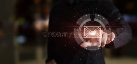 The Concept Of Sending And Forwarding Emails Using Stock Photo Image Of Contact Commerce