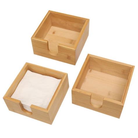 3 Servilleteros De Madera Hechos A Mano Servilletero De Papel