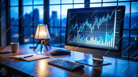 A Computer Monitor With Graph Graph Showing The Graph Graph Premium