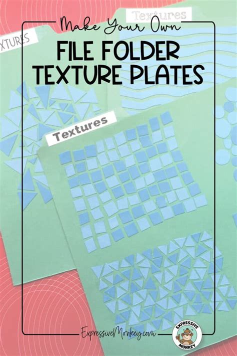Texture Rubbing Idea File Folder Texture Plate Expressive Monkey
