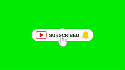 Get Notification Button Subscribe Lower Third Animations Chroma Key Green Screen Background
