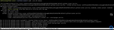 Github Action Runner Problem In Configuring As A Service Stack Overflow
