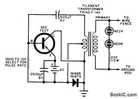 Electricfencecharger Powersupplycircuit Circuit Diagram