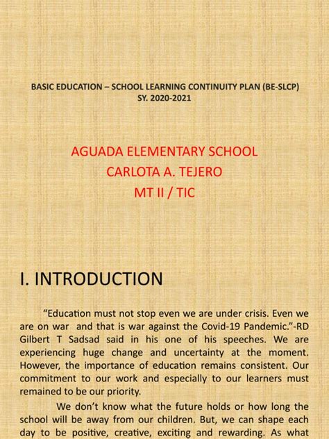 Basic Education Learning Continuity Plan Pdf Educational Technology Mobile App