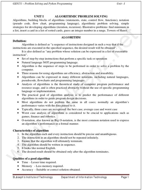 ge8151 notes pspp pdf algorithms computer program