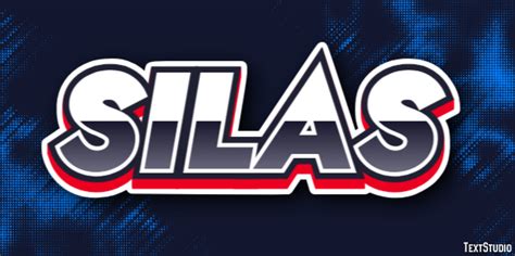 Silas Text Effect And Logo Design Name