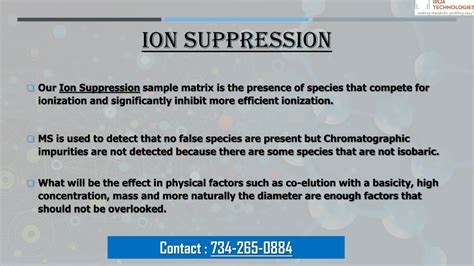 Ppt Get The Best Ion Suppression For Enhancement Powerpoint