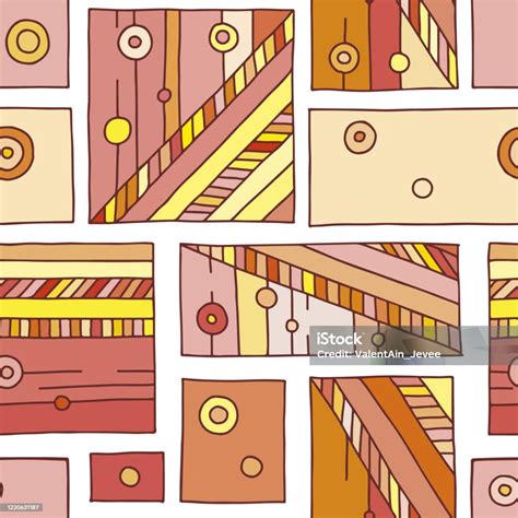 원활한 벡터 패턴 직사각형 사각형 점으로 기하학적 손으로 그린 배경 배경 벽지 포장 포장 직물인쇄 그리기에 대한 스톡 벡터 아트 및 기타 이미지 Istock