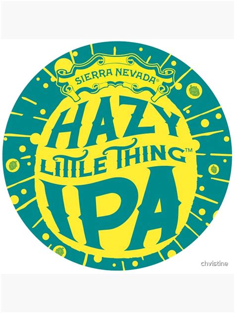Hazy Ipa Logo Poster For Sale By Chvistine Redbubble