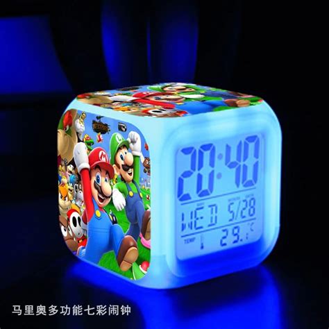 Звуковые светодиодные часы будильник 7 цветных сенсорных световых настольных часов игрушки ежики