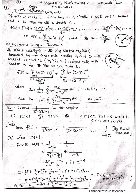 Notes Of Unit 5 Engineering Mathematics Ii Part 5 Lecture Notes Engineering Mathematics Docsity