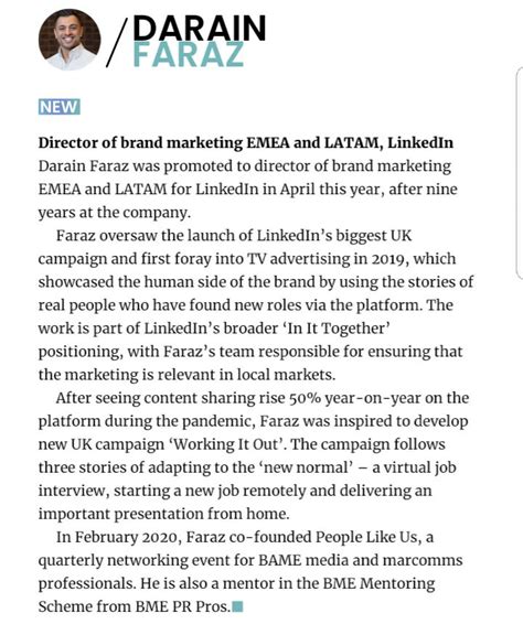 darain faraz on linkedin marketingweektop100 marketing 81 comments