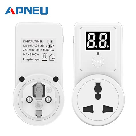 Digital Countdown Timer Switch Universal Socket Pl Vicedeal