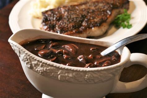 Mushroom Sauce With Red Wine Recipe