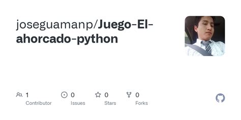 GitHub Joseguamanp Juego El Ahorcado Python