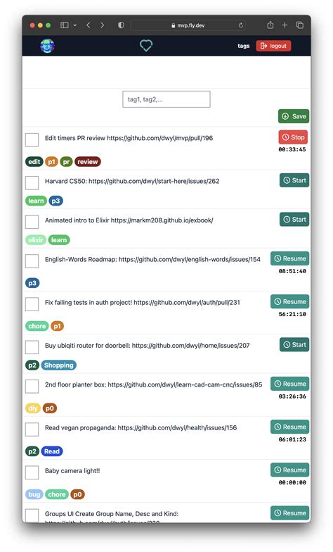 Chore Tidy UI UX For Consistency Issue Dwyl Mvp GitHub
