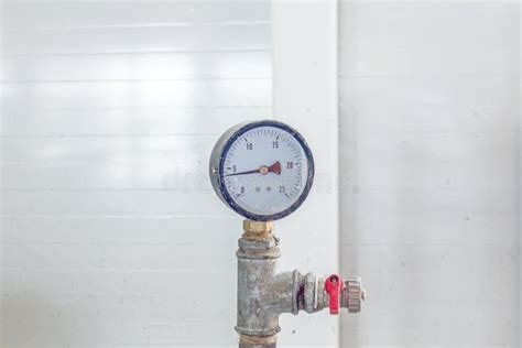 Manometer On Pipe For A Pressure Metering Stock Photo Image Of Engineering Needle