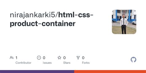 GitHub Nirajankarki Html Css Product Container