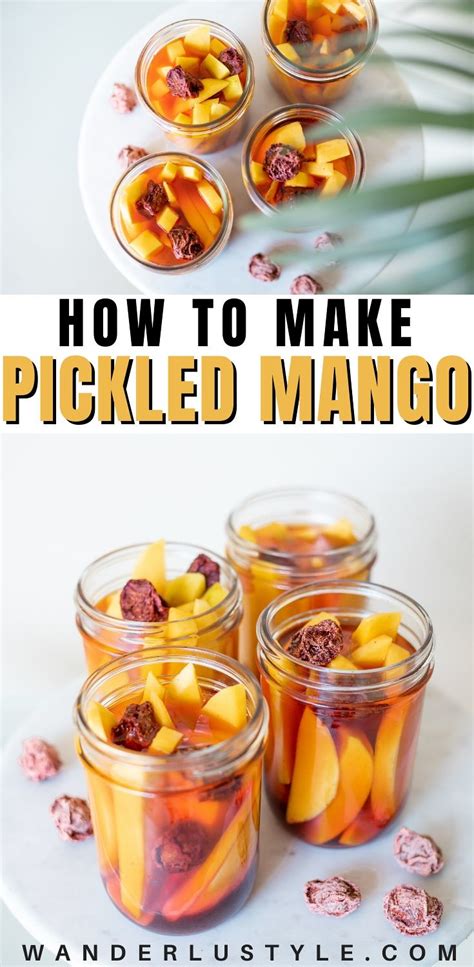 How To Make Pickled Mango Recipe Wanderlustyle Hawaii Travel