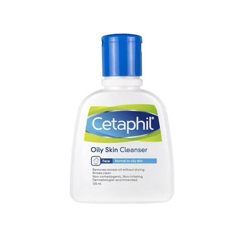 Cetaphil Oily Skin Cleanser 125ml [for Sensitive Pimple And Acne