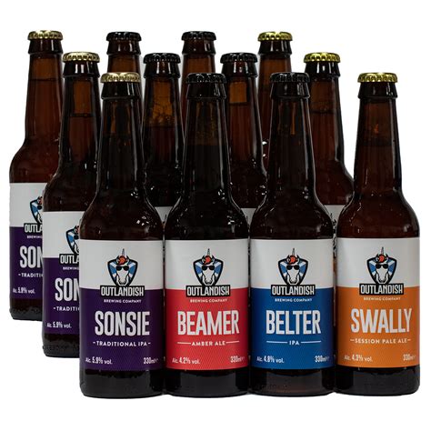 Mixed Case Of 12 Outlandish Brew Co