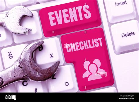 Text Caption Presenting Events Checklist Concept Meaning Invaluable