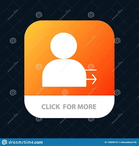 Man Arrow Left Right Mobile App Button Android And Ios Glyph Version Stock Vector