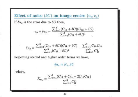 Slides Camera Calibrationmeasurementnoise Ppt