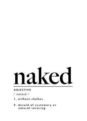 Naked Definition Poster By Optic Riot Displate