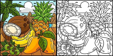 2 페이지 과일 색칠 도안 출력 벡터 Freepik에서 무료 고품질 벡터를 다운로드하세요 Freepik