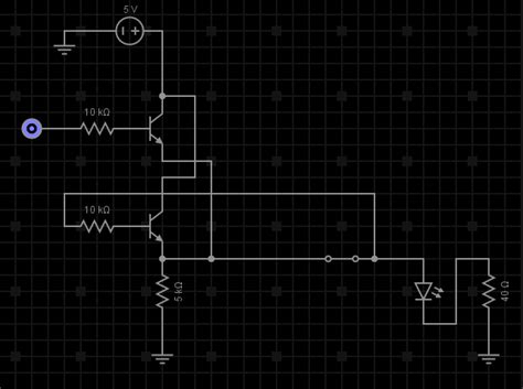 Backfeed Gate Output To Input With Or Gate Made Out Of Bjt Transistors