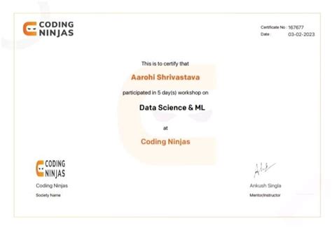 Aarohi Shrivastava On Linkedin Codingninjas Datascience