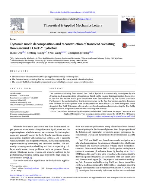 Pdf Dynamic Mode Decomposition And Reconstruction Of Transient