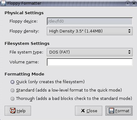 25 7 Floppy Disk Format GNU Linux Desktop Survival Guide