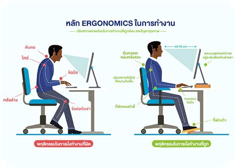นั่งทำงานแล้วปวดหลัง หรือเปล่า ลองมาปรับโต๊ะทำงานตามหลัก Ergonomic กัน