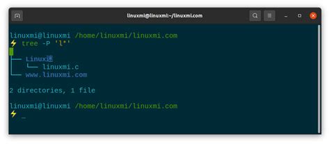 如何使用 tree 在 Linux 终端中显示目录树 Linux迷